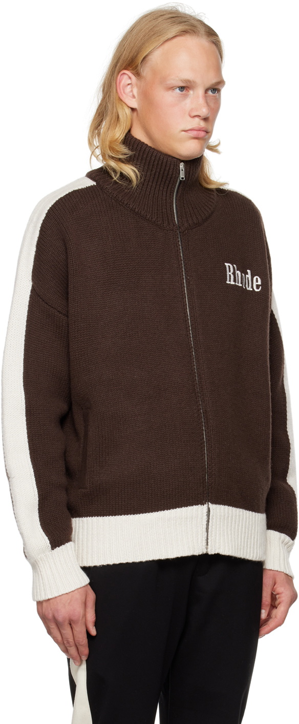 Rhude Brown Track Jacket Rhude