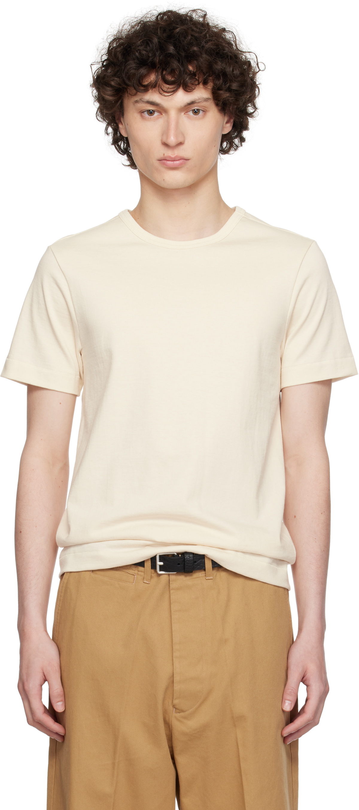 Merz b. Schwanen Off-White 215 Loopwheeled T-shirt