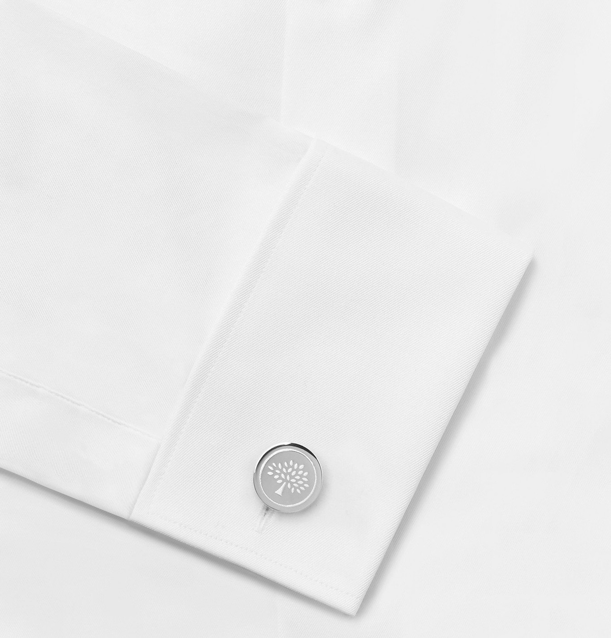 Mulberry - Engraved Silver-Tone Cufflinks - Silver Mulberry