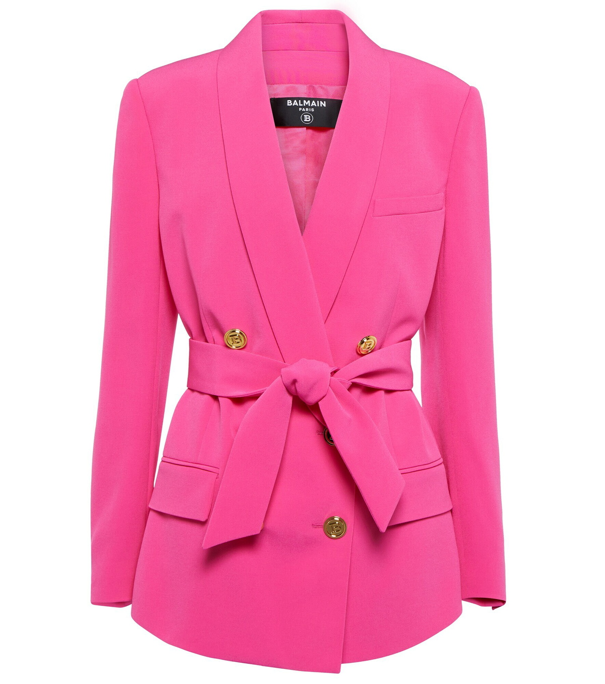 Balmain - Double-breasted belted blazer Balmain