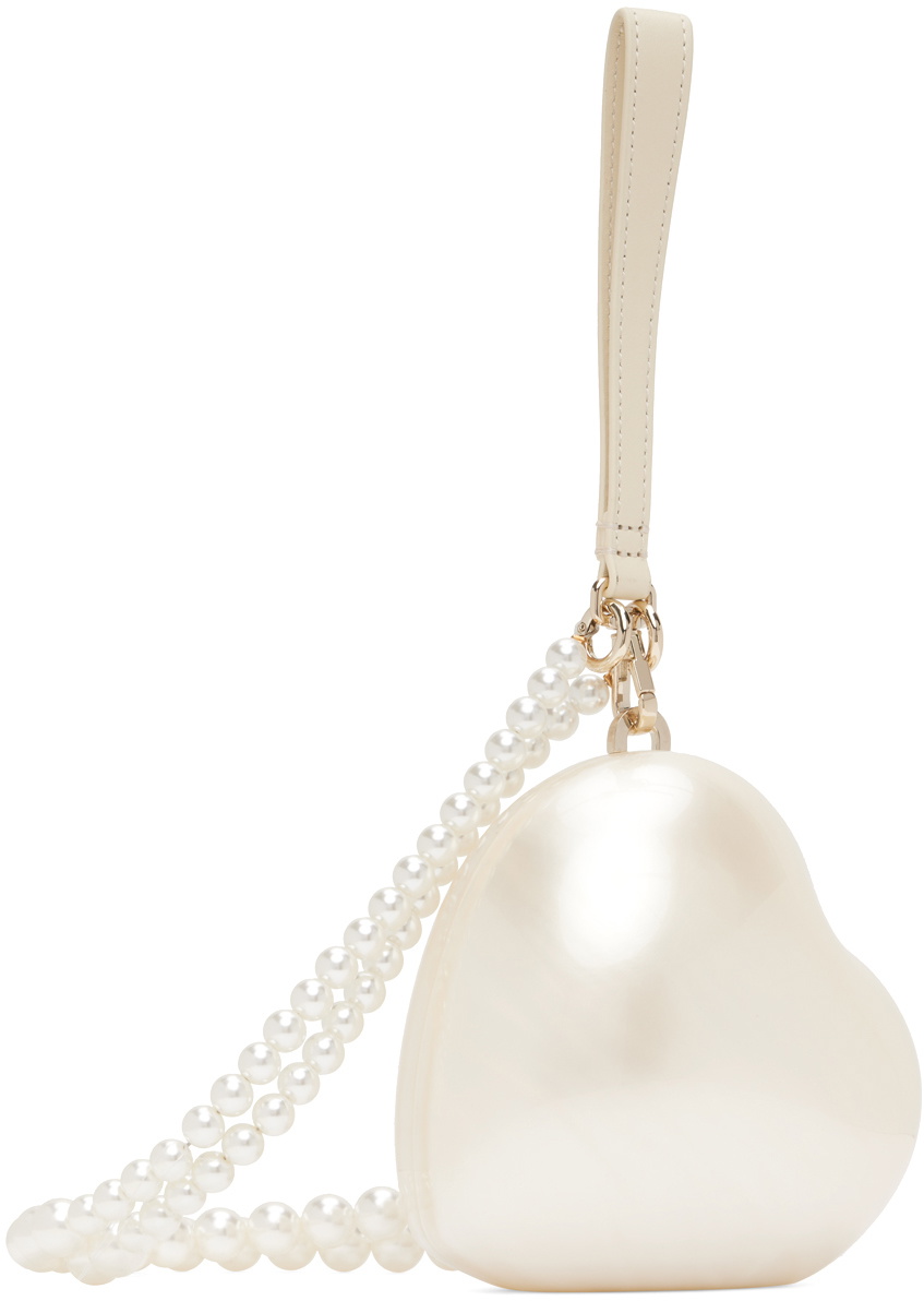 Simone Rocha White Micro Heart Bag Simone Rocha