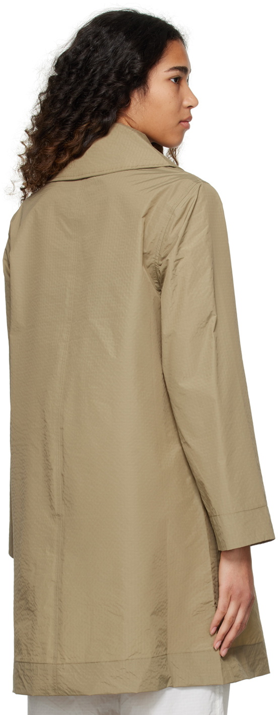 GANNI Beige Printed Coat GANNI