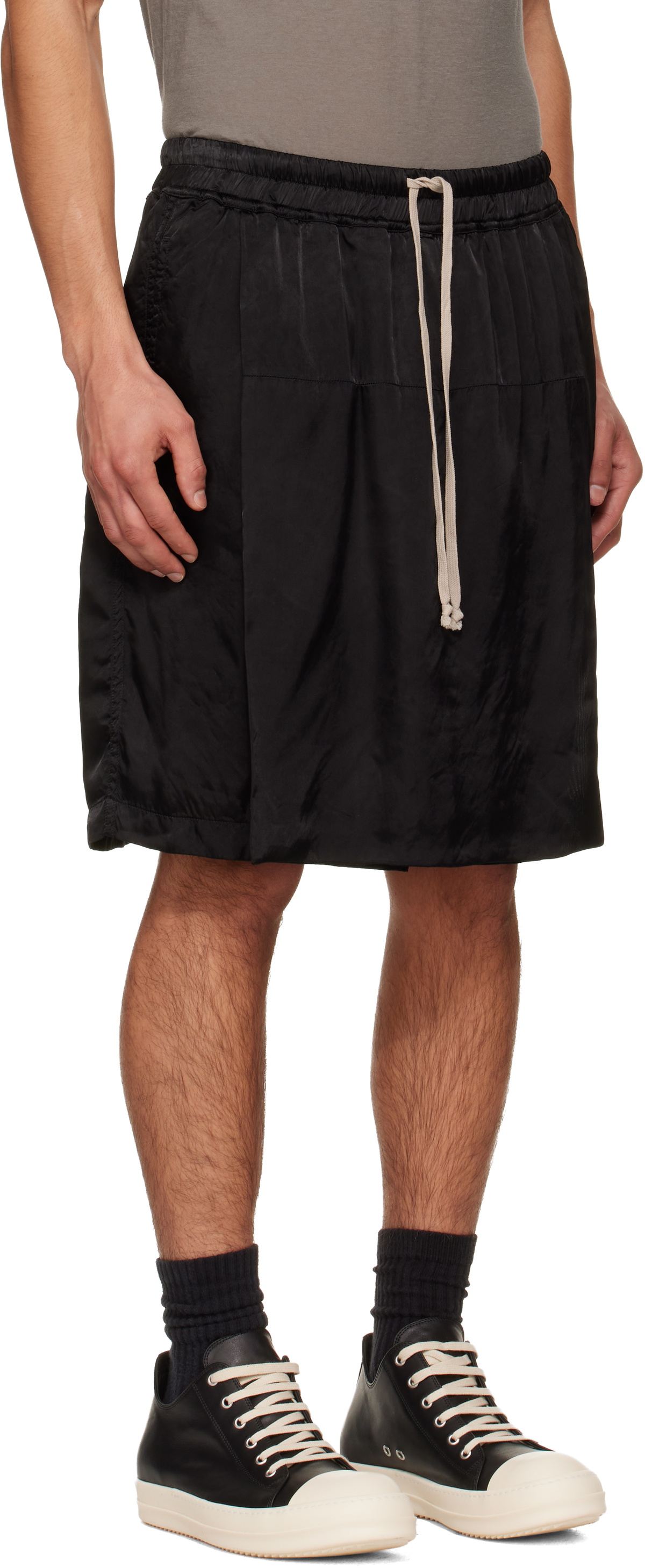 Rick Owens Black Temple Kilt Shorts Rick Owens