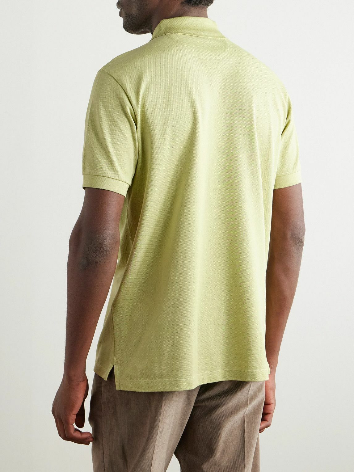 Paul Smith - Cotton-Piqué Polo Shirt - Green Paul Smith