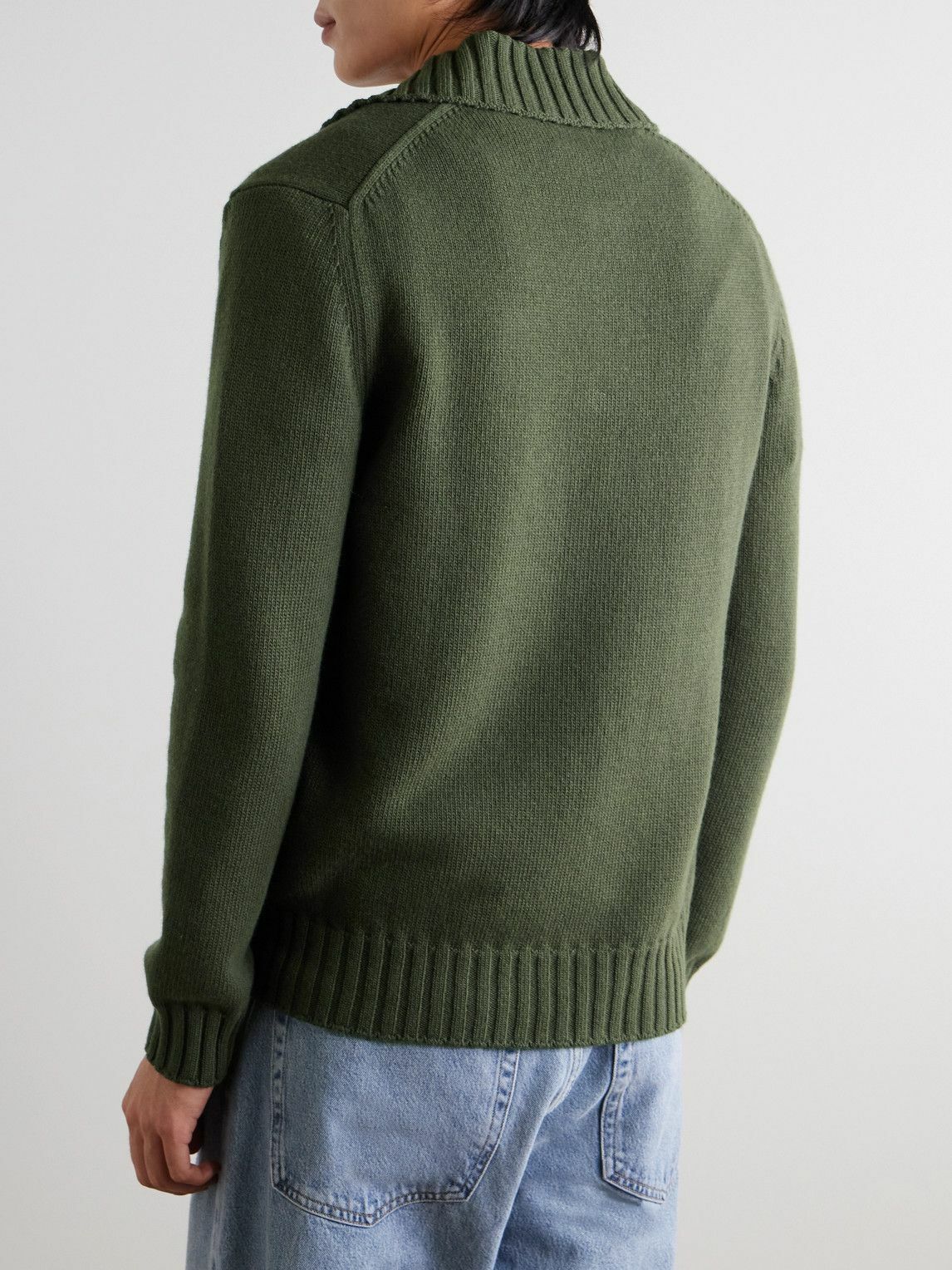 Mr P. - Wool Sweater - Green Mr P.