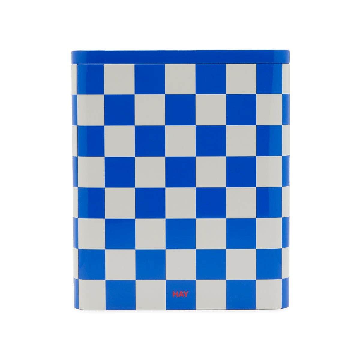 HAY Tin Container - Large in Blue/Off-White HAY