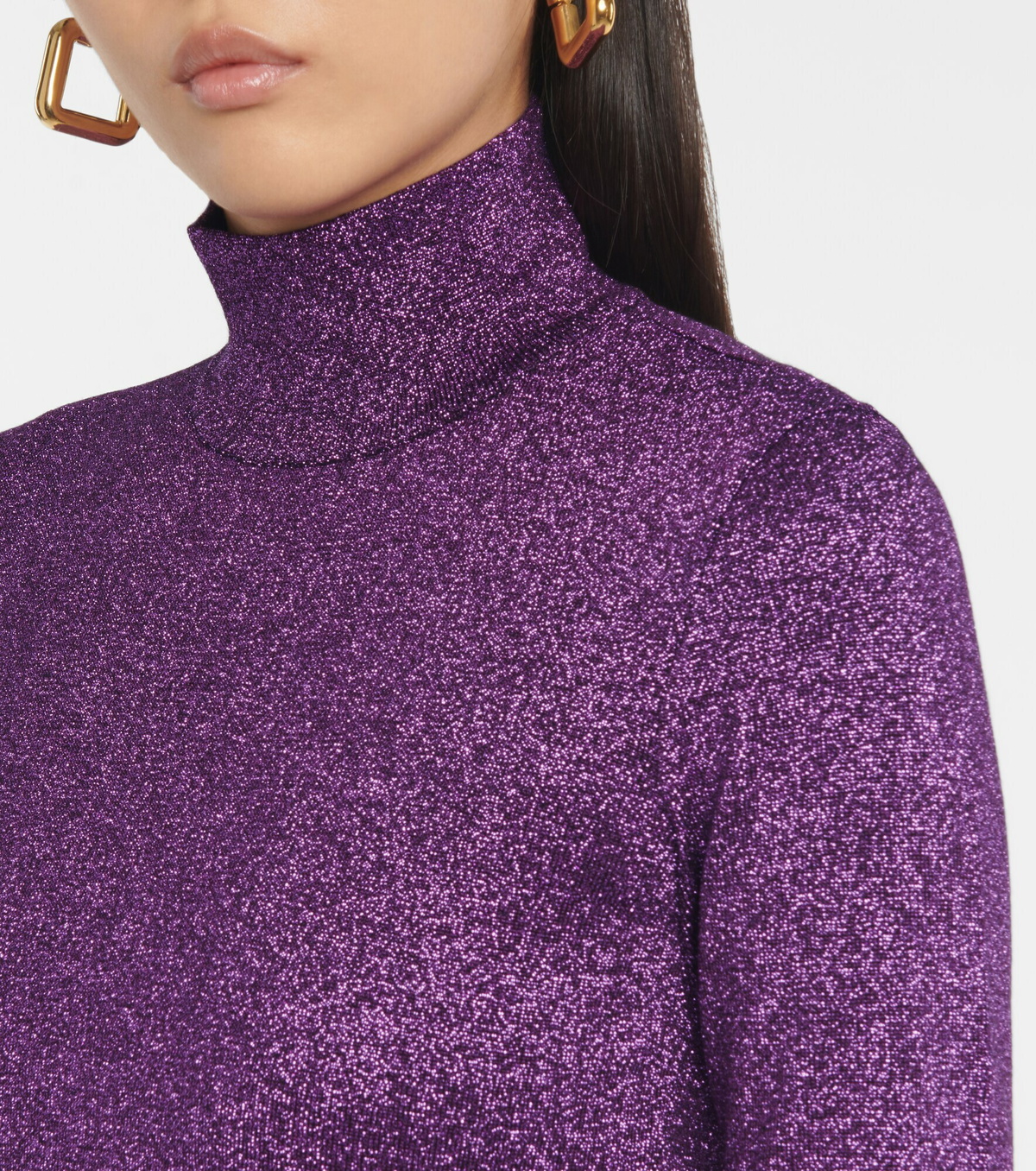 Stella McCartney - Metallic turtleneck sweater Stella McCartney
