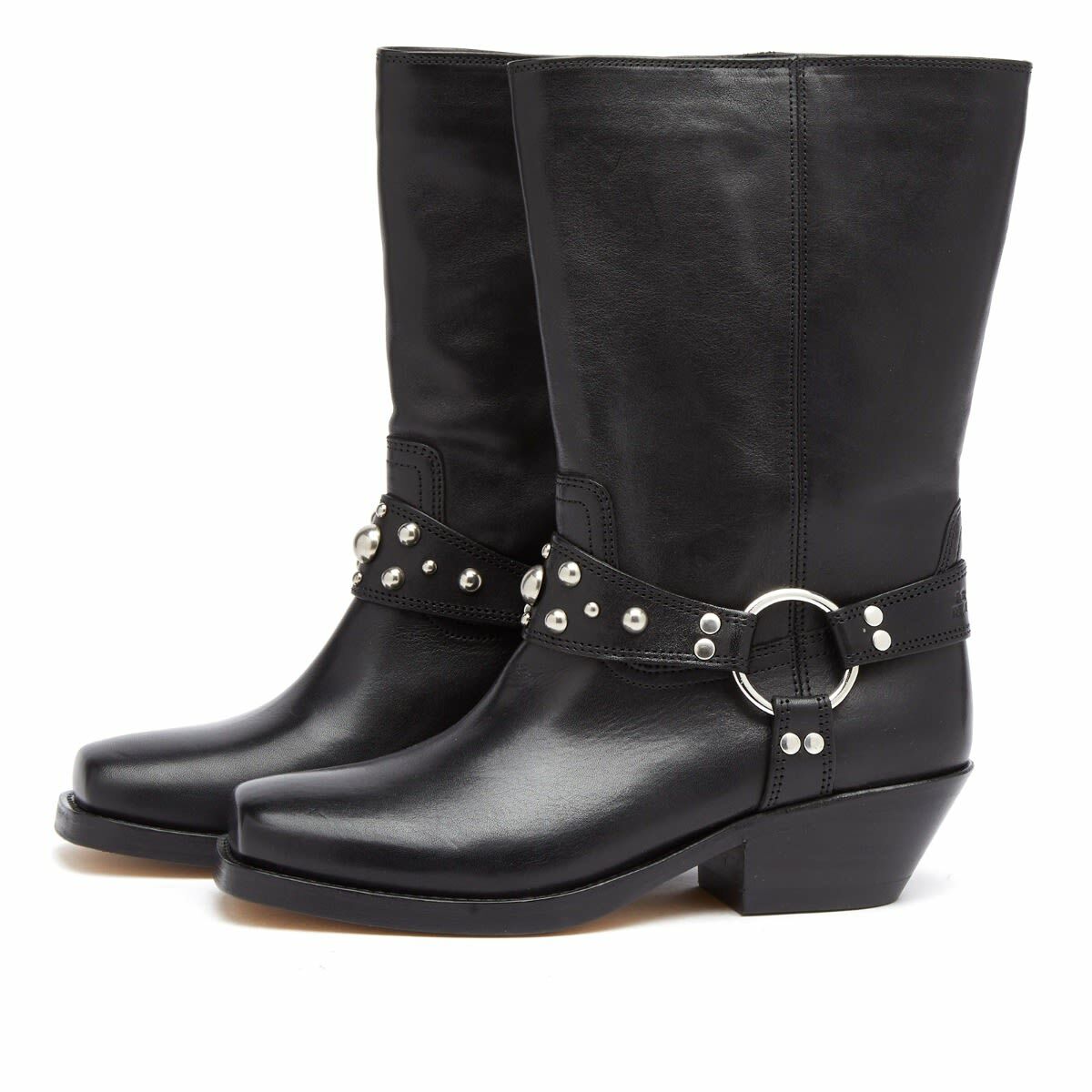 Isabel Marant Women's Antya Leather Boot in Black Isabel Marant