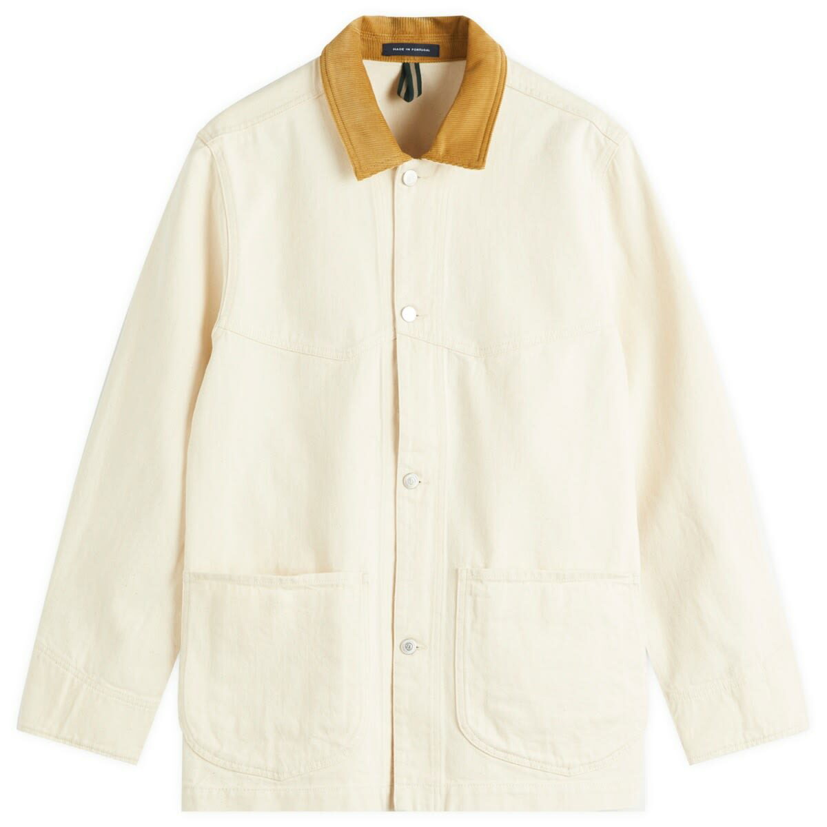 Drake's Men's Western Chore Jacket in Ecru Drake's