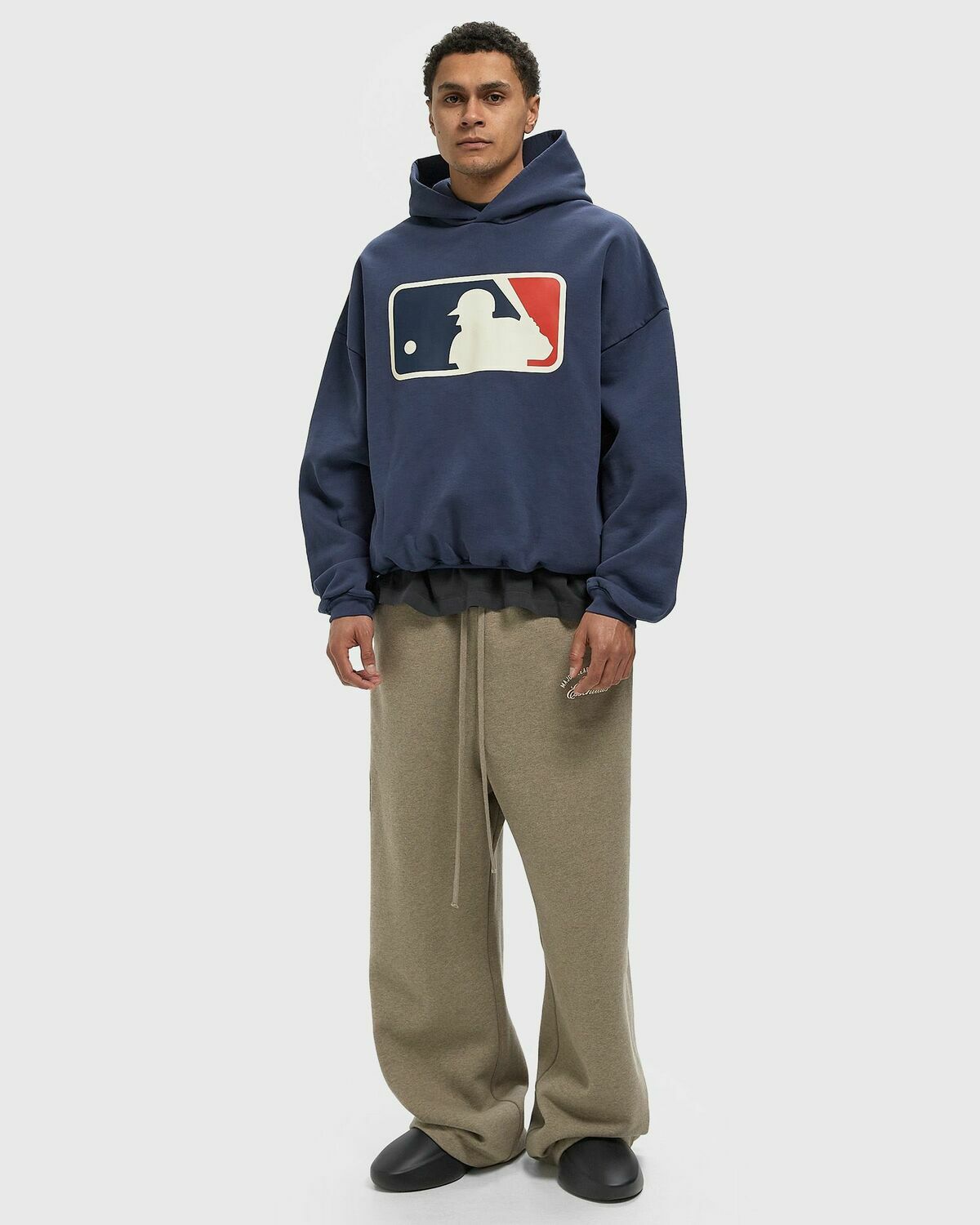 Fear of God Essentials MLB SPORT HOODIE Blue Mens Hoody Fear Of God ...