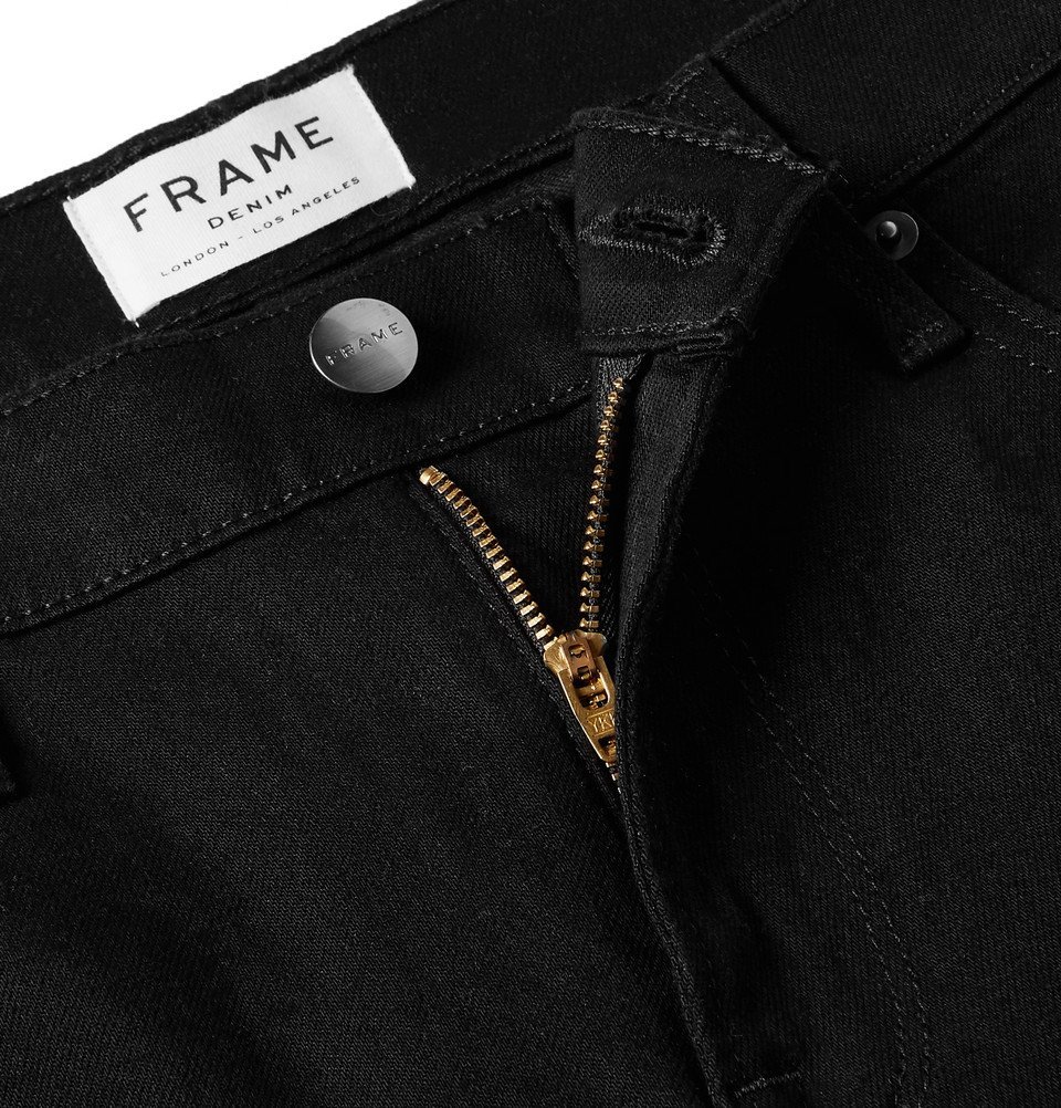 FRAME - L'Homme Skinny-Fit Stretch-Denim Jeans - Men - Black Frame Denim
