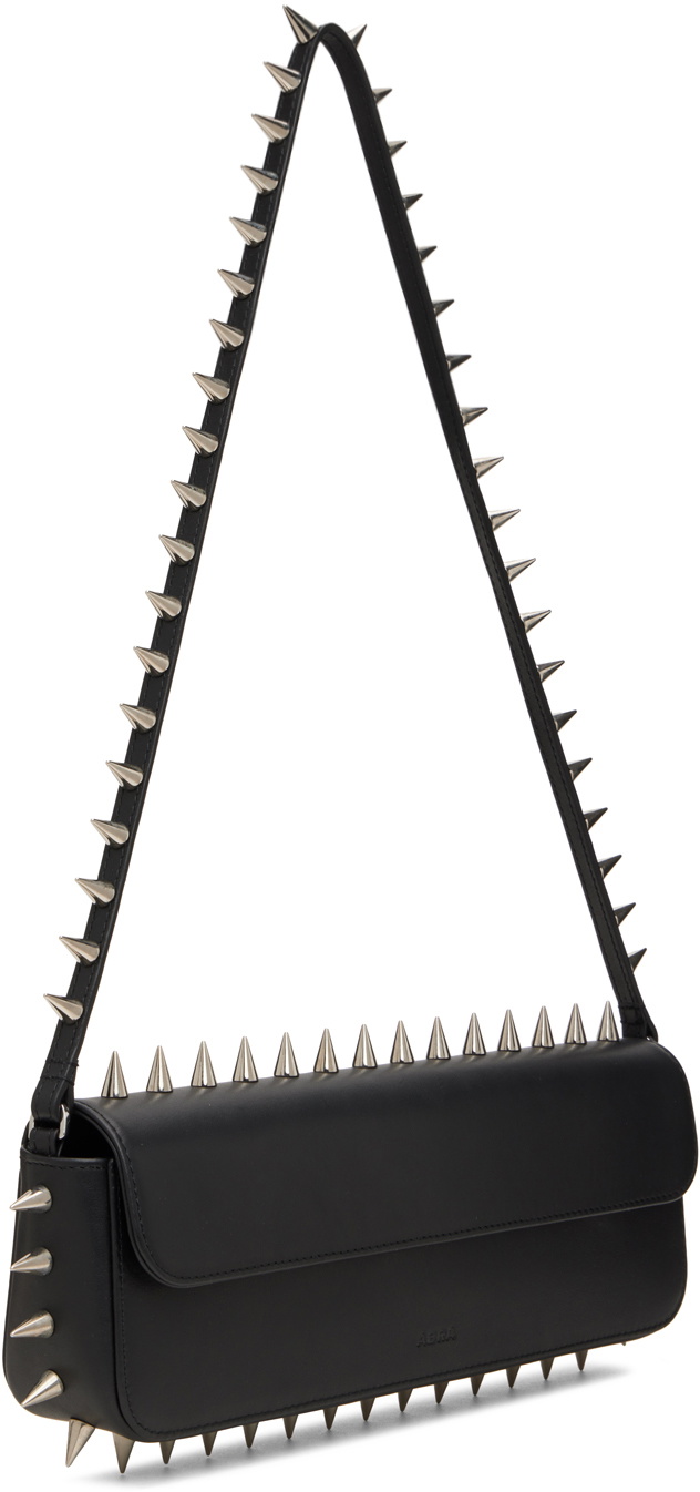 Abra Black Spike Baguette Bag ABRA