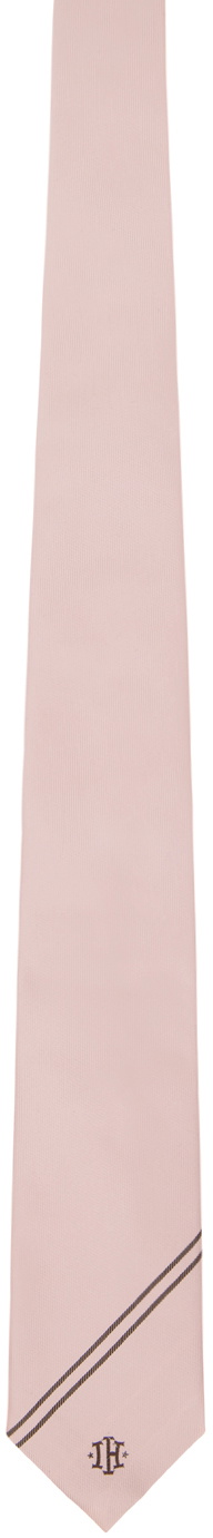 INSATIABLE HIGH SSENSE Exclusive Pink Marshmallow Striped Tie