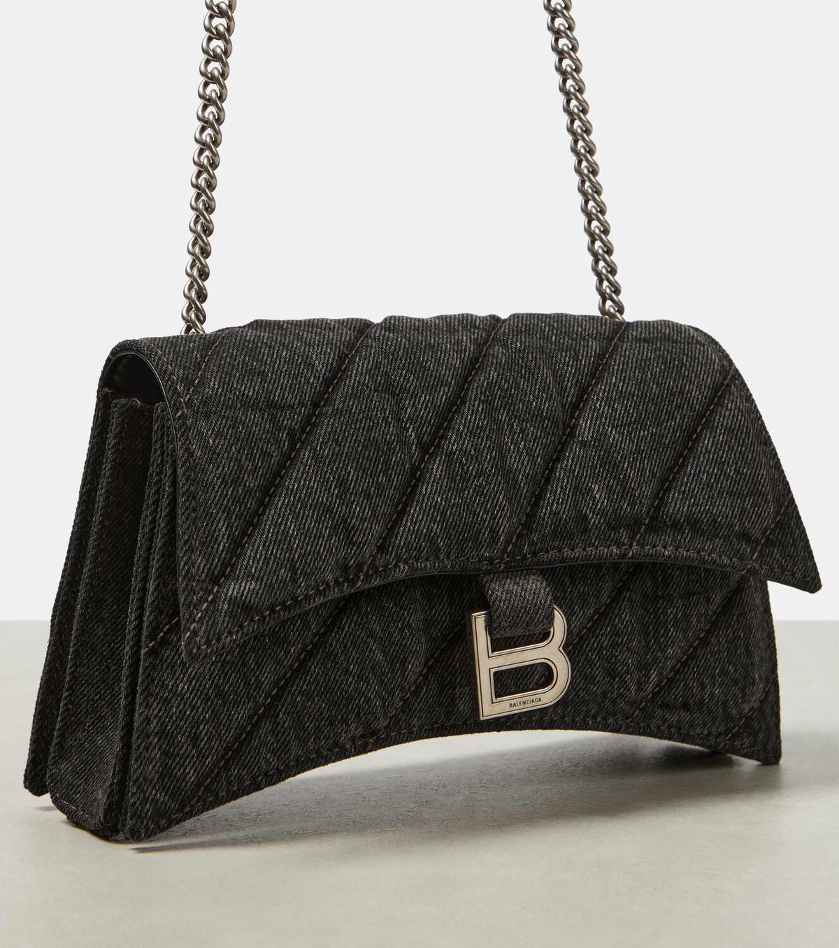 Balenciaga Crush denim shoulder bag Balenciaga