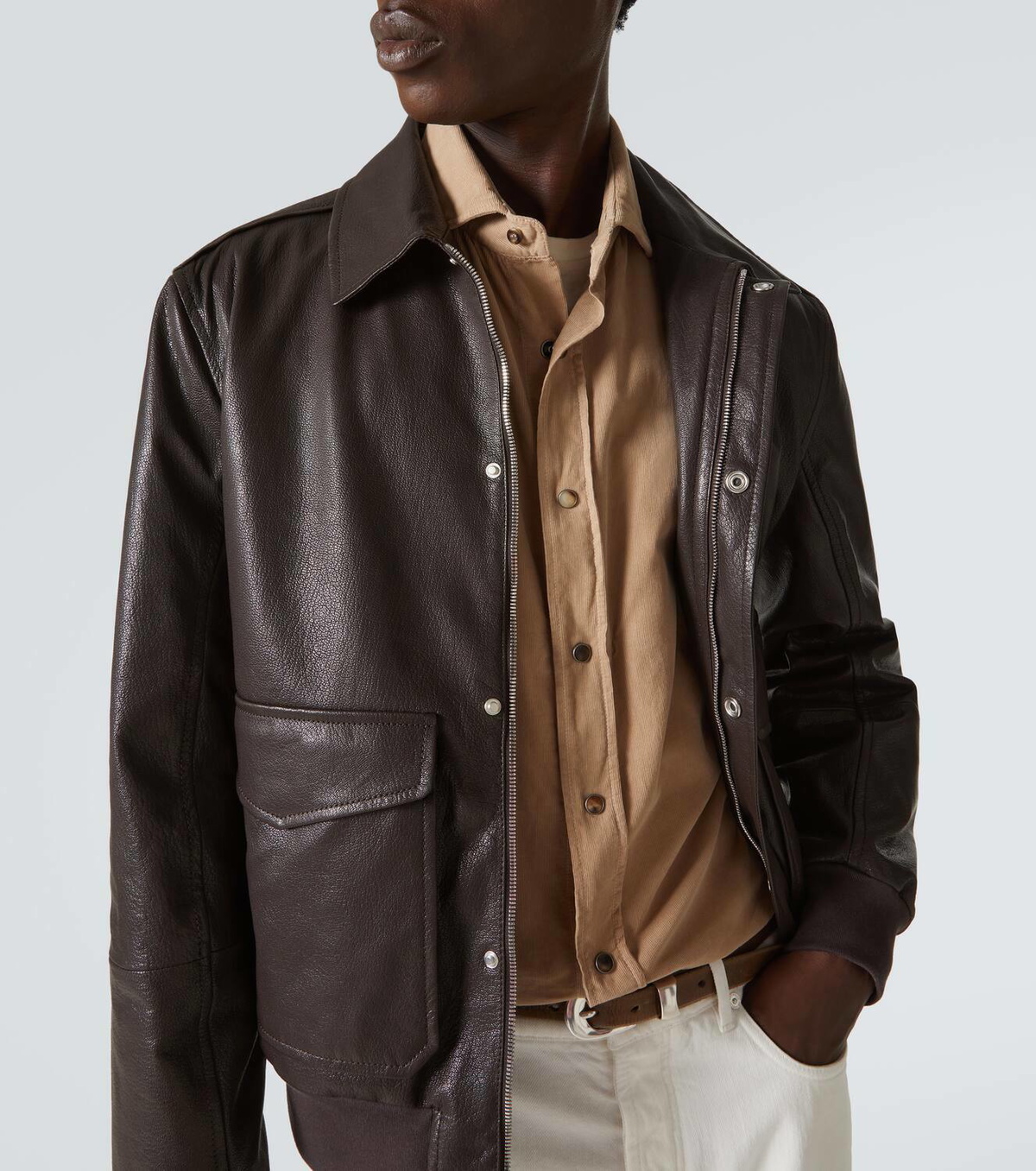 Brunello Cucinelli Leather blouson Brunello Cucinelli
