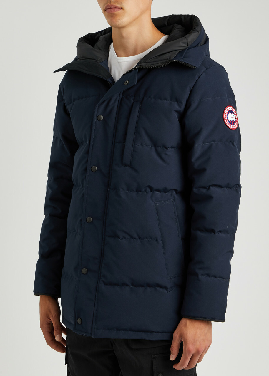 Canada Goose Carson Quilted Arctic-Tech Parka Navy L, Men's Designer ...
