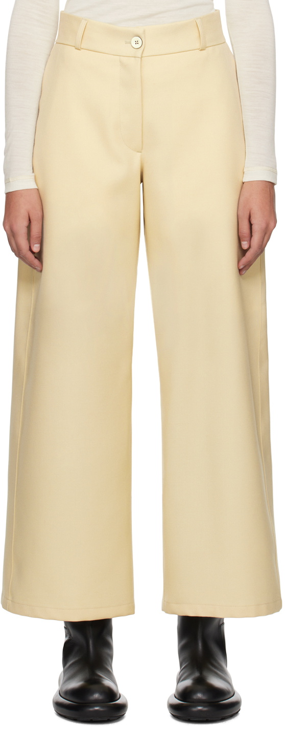 Jil Sander Yellow Relaxed-Fit Trousers Jil Sander
