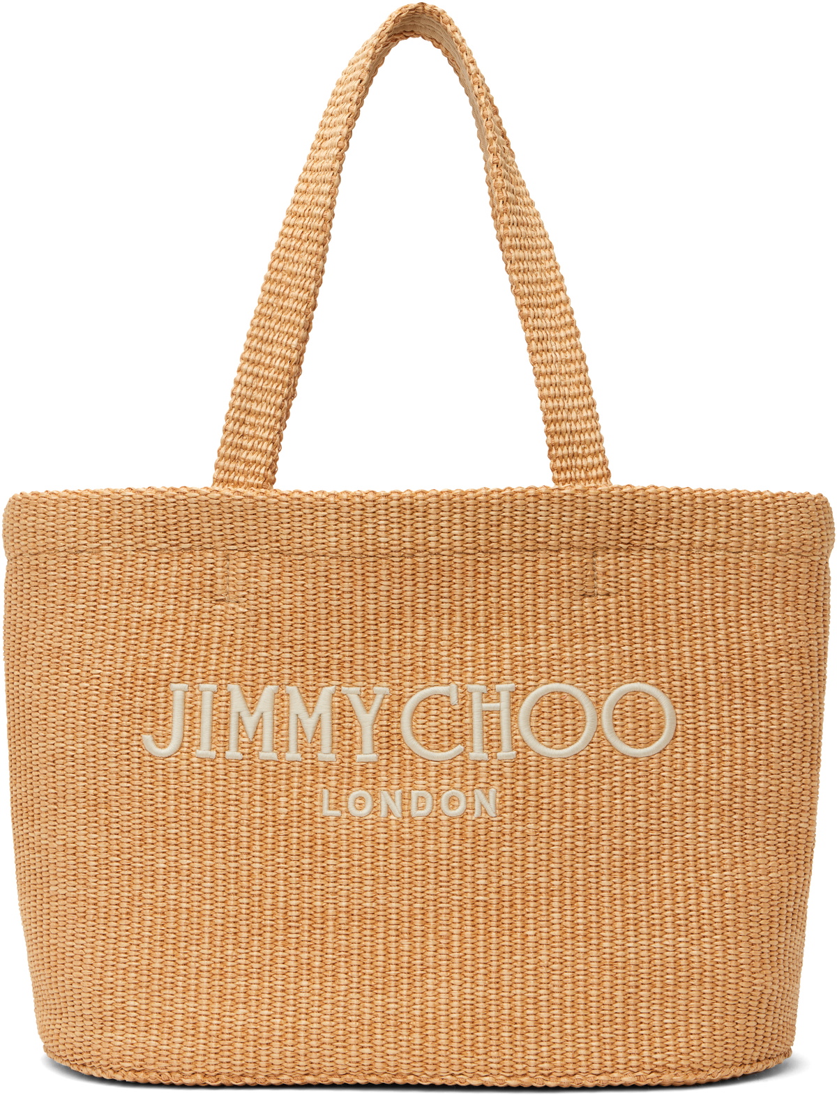 Jimmy Choo Beige Beach East-West Tote Jimmy Choo