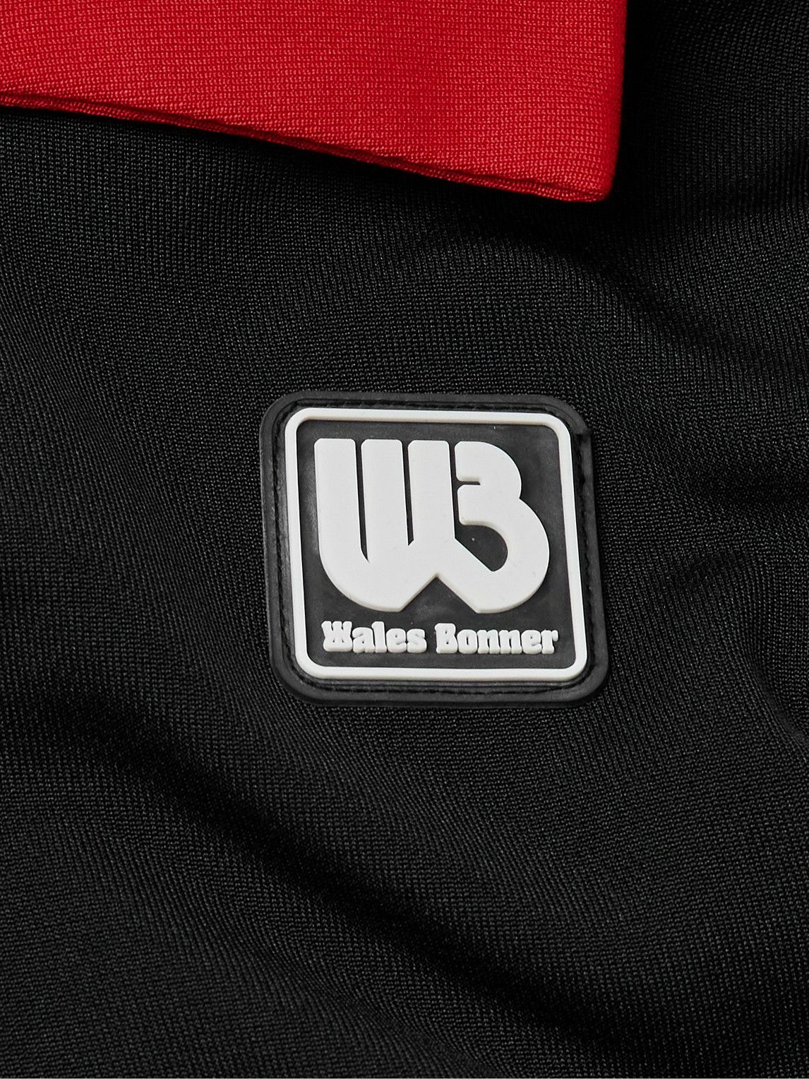 Wales Bonner - Logo-Embellished Striped Jersey T-Shirt - Black Wales Bonner