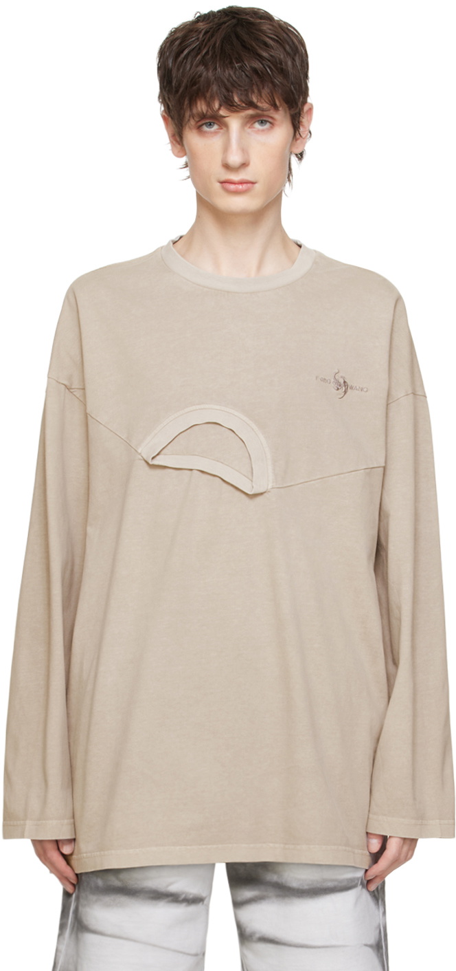Feng Chen Wang Gray 2-In-1 Long Sleeve T-Shirt Feng Chen Wang