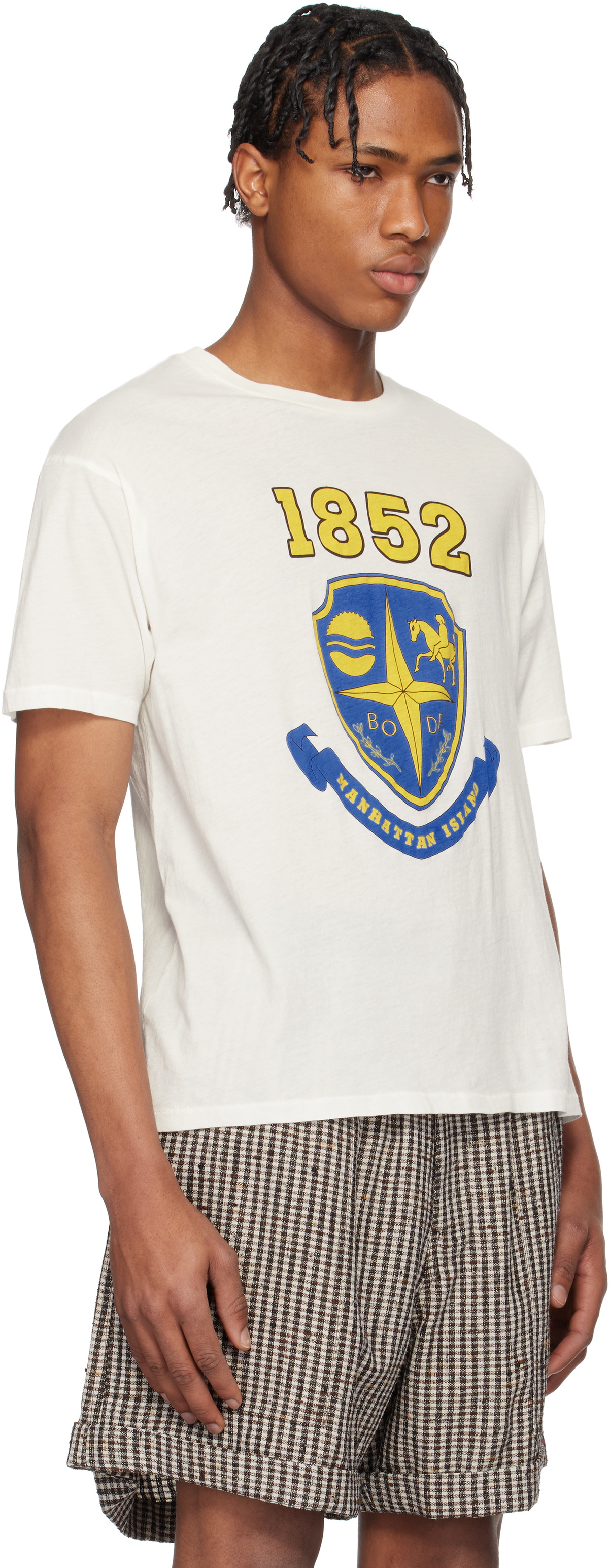 Bode White Crest Boxy T-shirt Bode