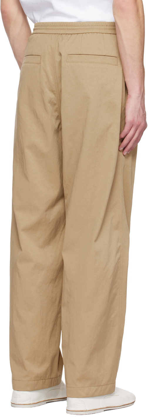 Solid Homme Beige Straight Trousers Solid Homme