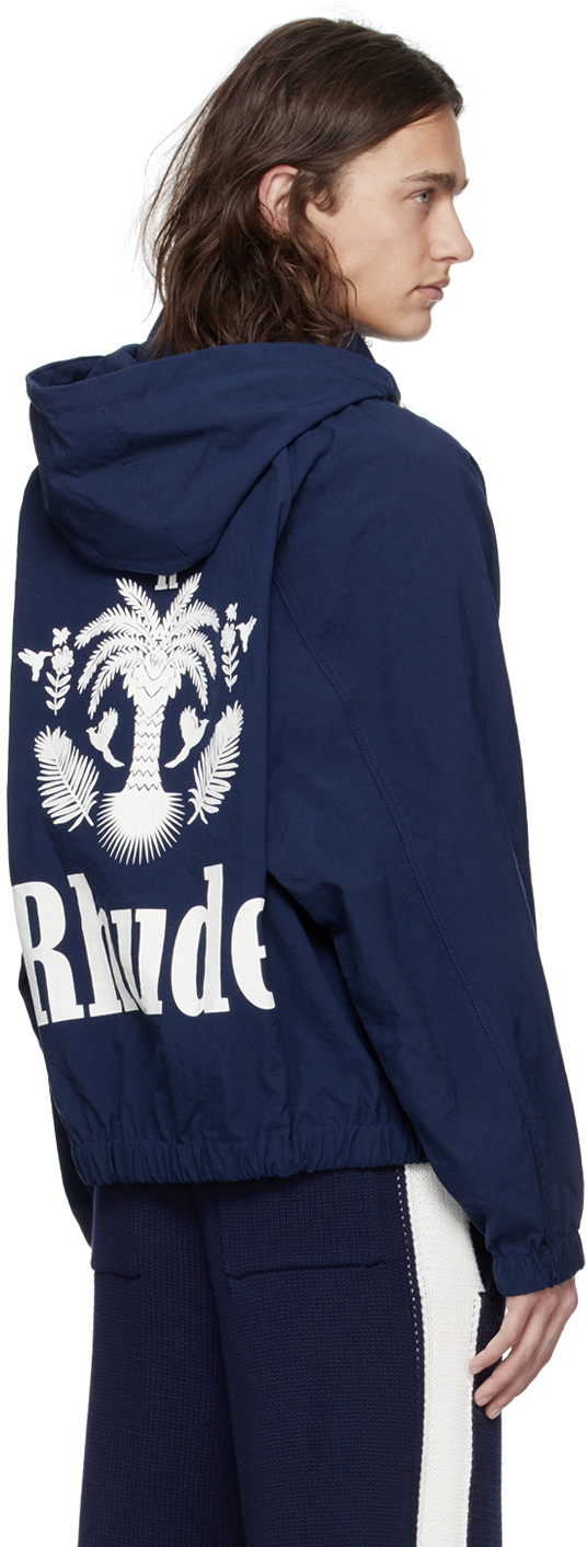 Rhude Navy Palm Jacket Rhude