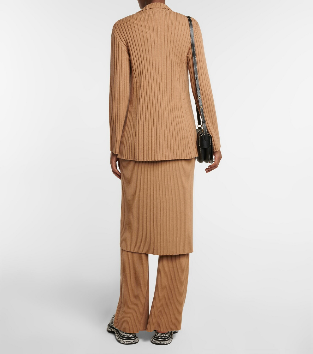Chloe - Ribbed-knit wool and cashmere cardigan Chloe