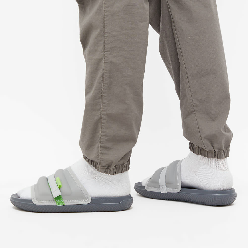 Air Jordan Men's Super Play Slide in Silver/Green Bean &Flint Grey Nike ...