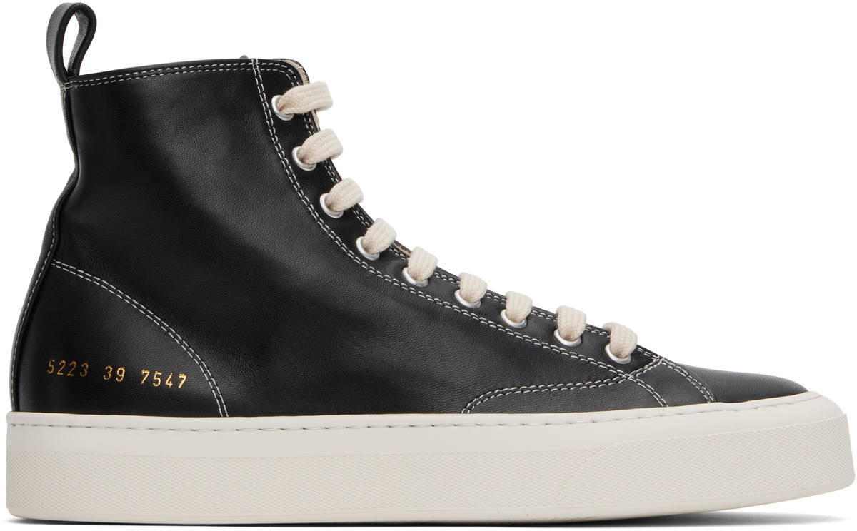 Common Projects Black Tournament High Sneakers Common Projects
