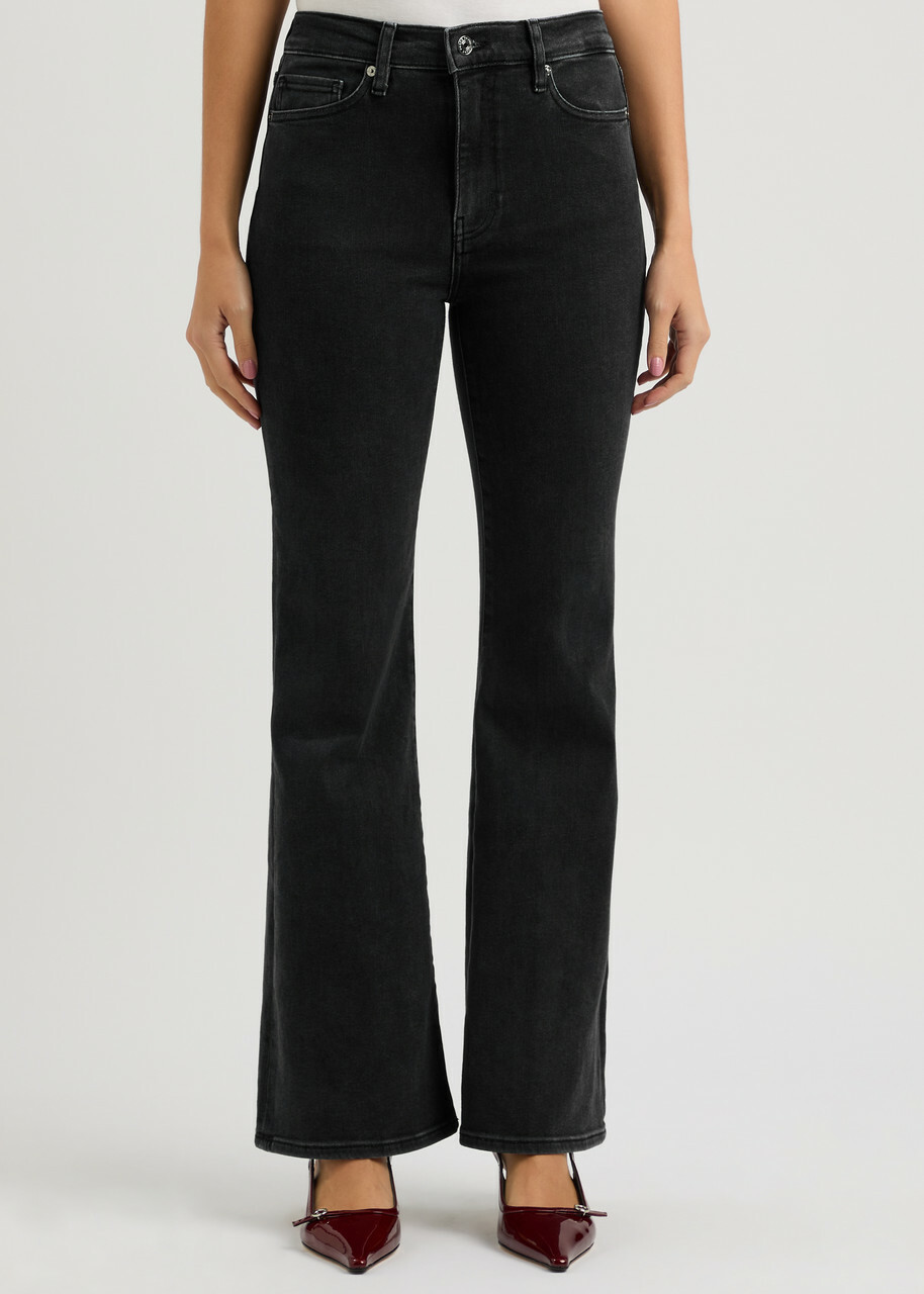 Frame Le Easy Flare Jeans Black Frame Denim