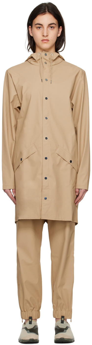 RAINS Beige Long Coat Rains