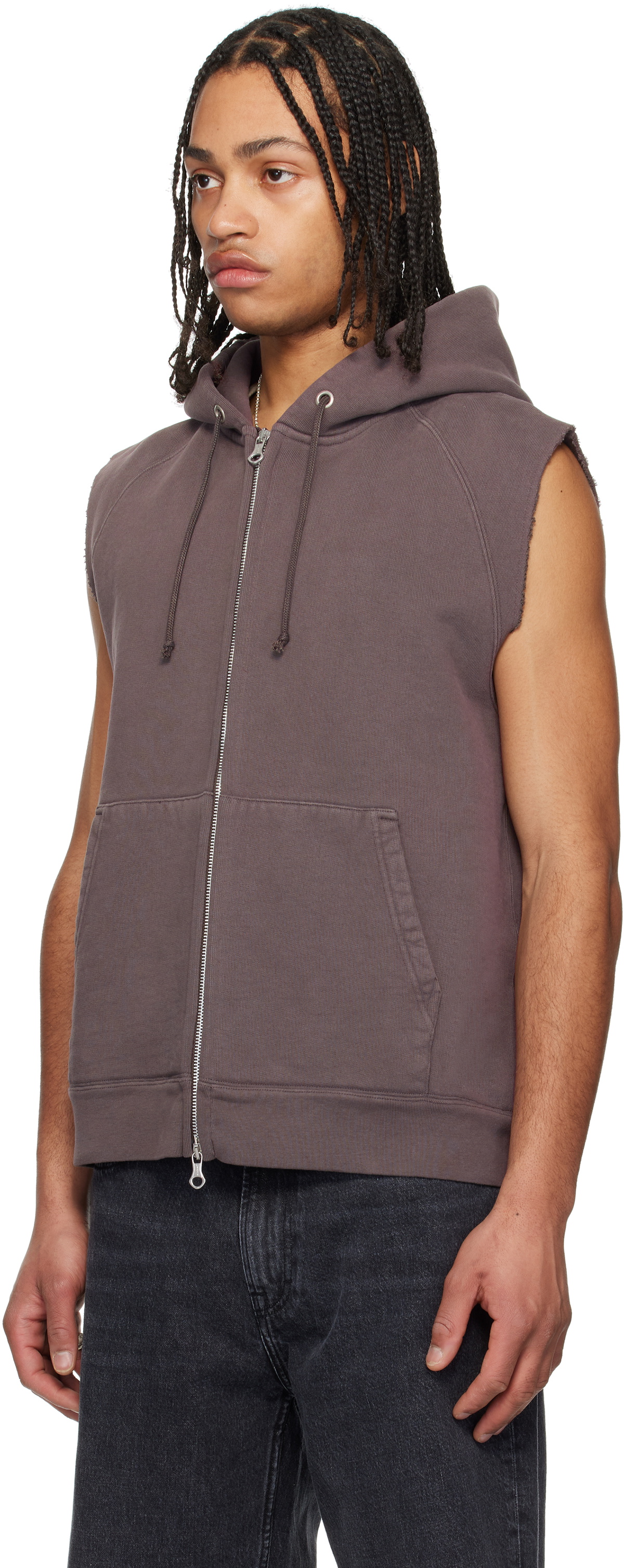 OUR LEGACY Brown Motor Vest Hoodie Our Legacy