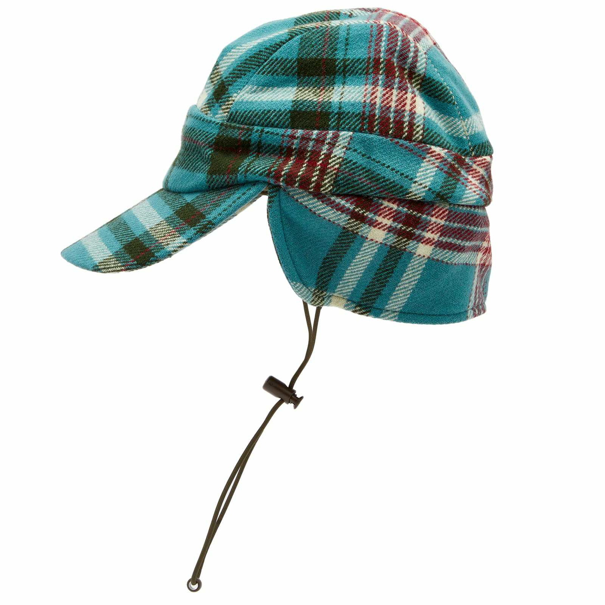 YMC Men's Hunting Cap in Blue Multi YMC