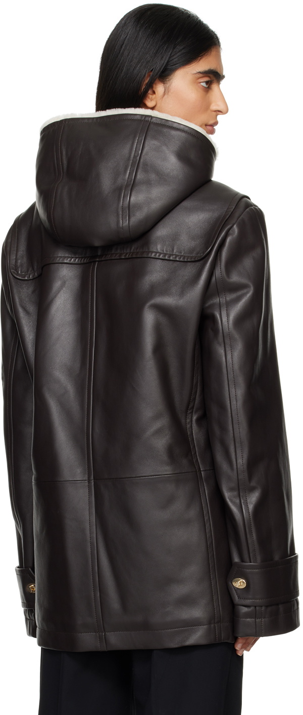 Wales Bonner Brown Thought Leather Jacket Wales Bonner