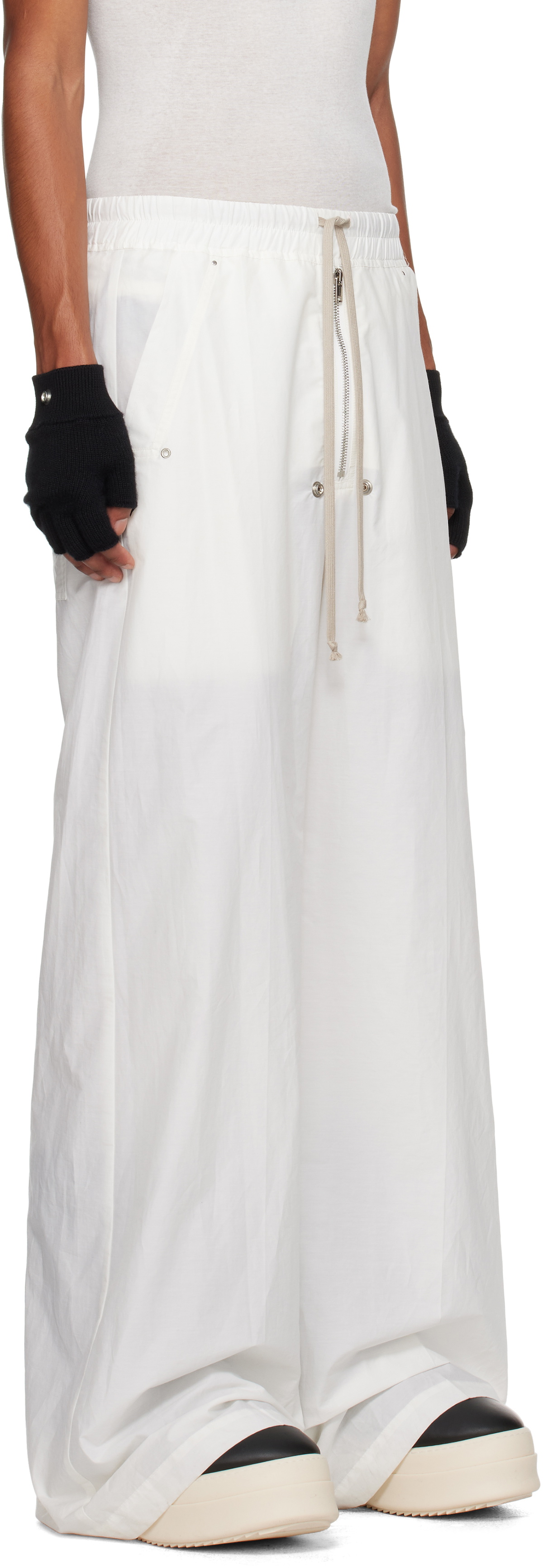 Rick Owens Moncler + Rick Owens Off-White Belas Trousers Rick Owens