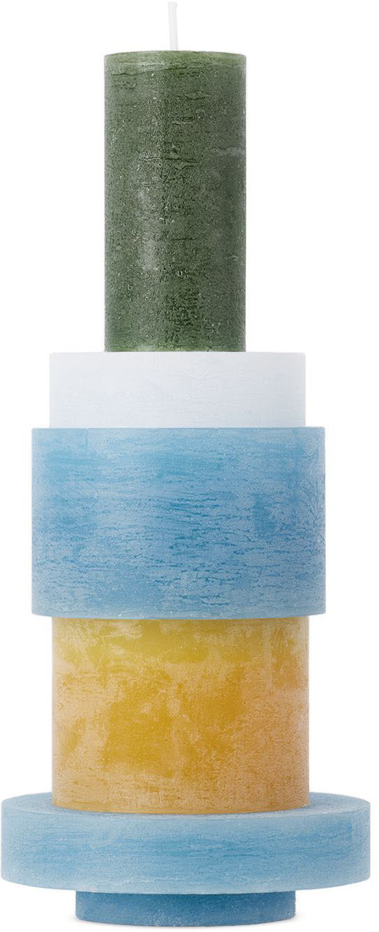 Stan Editions Yellow & Blue Stack 03 Candle Set