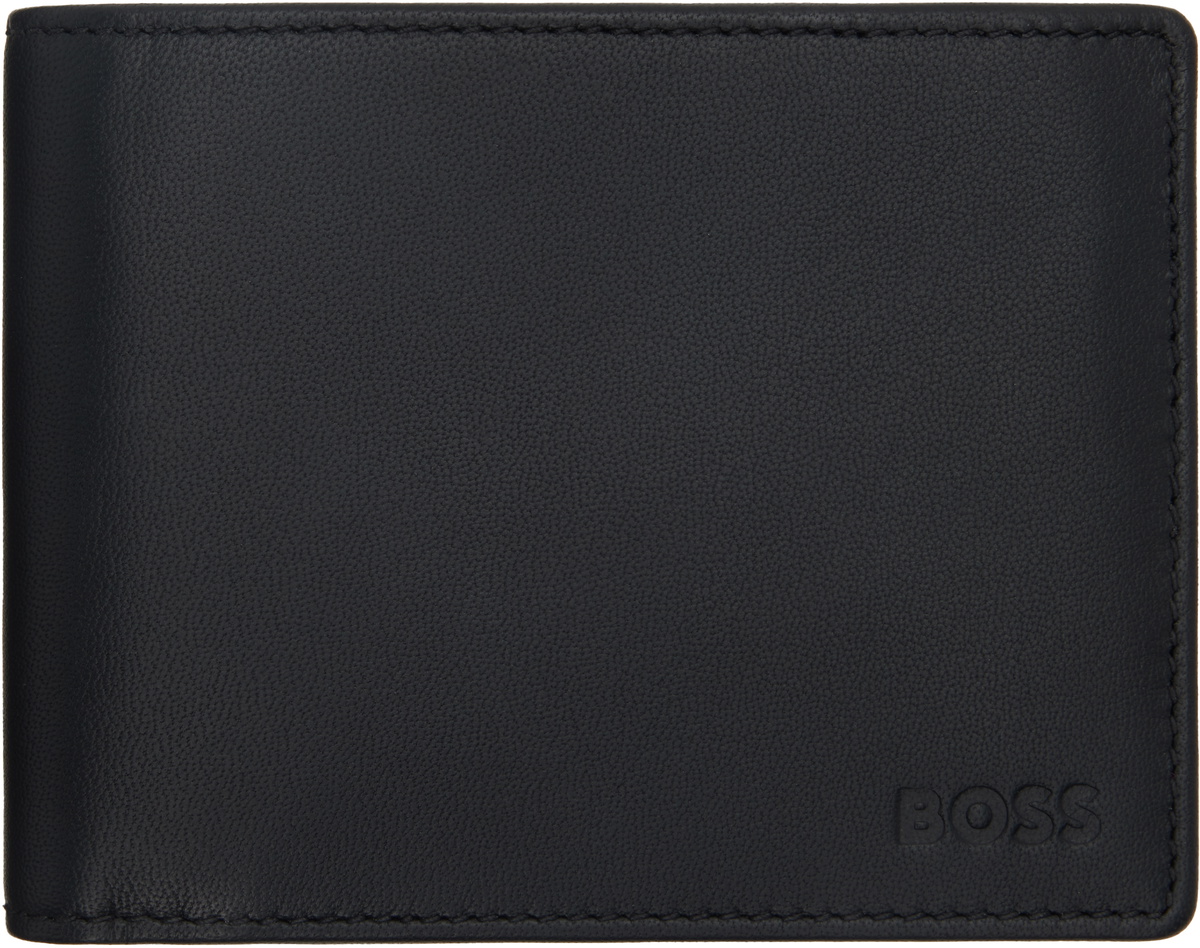 BOSS Black Embossed-Logo Coin Wallet BOSS
