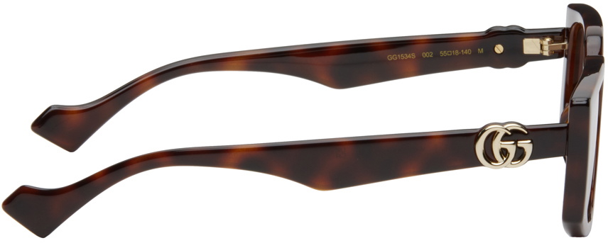 Gucci Tortoiseshell Rectangular Sunglasses Gucci