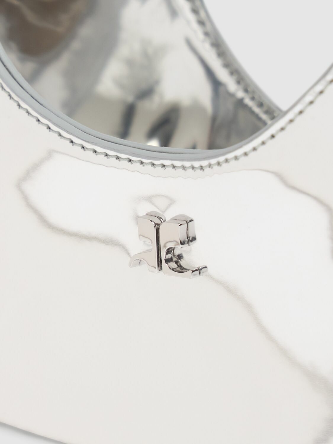 COURREGES Mini Holy Mirror Top Handle Bag Courreges