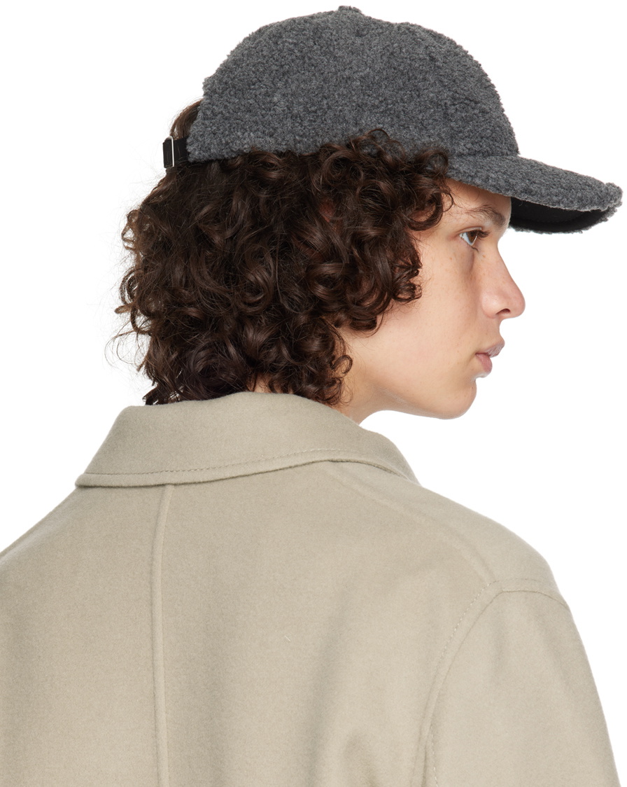 AMI Paris Gray Ami de Cœur Studs Cap AMI