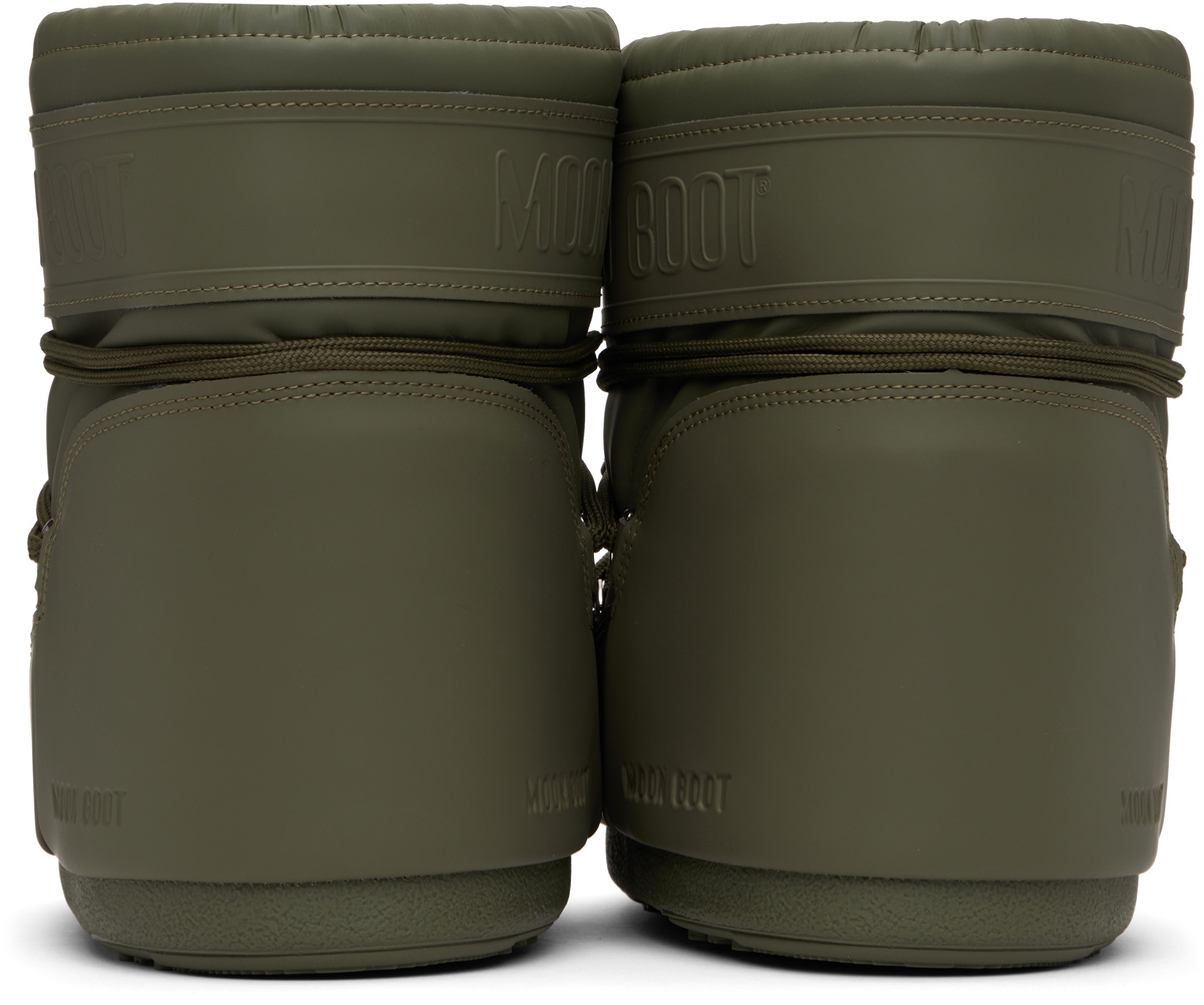 Moon Boot Khaki Icon Low Rubber Boots Moon Boot