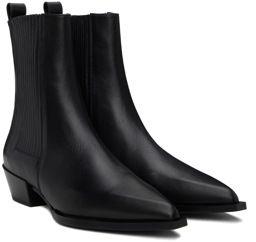 Aeyde Black Belinda Cowboy Chelsea Boots Aeyde
