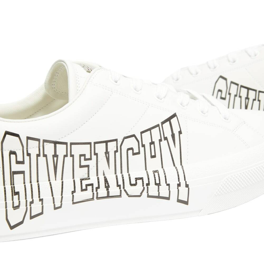 Givenchy Men's College Logo City Sport Sneakers in White/Beige Givenchy