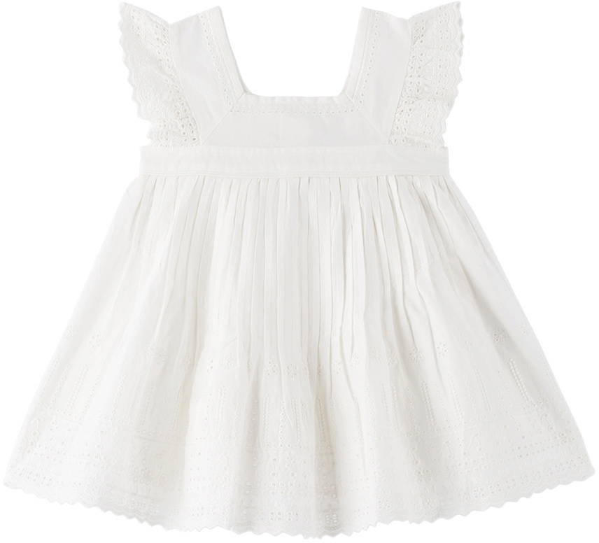 Bonpoint Baby White Alexandrina Dress Bonpoint