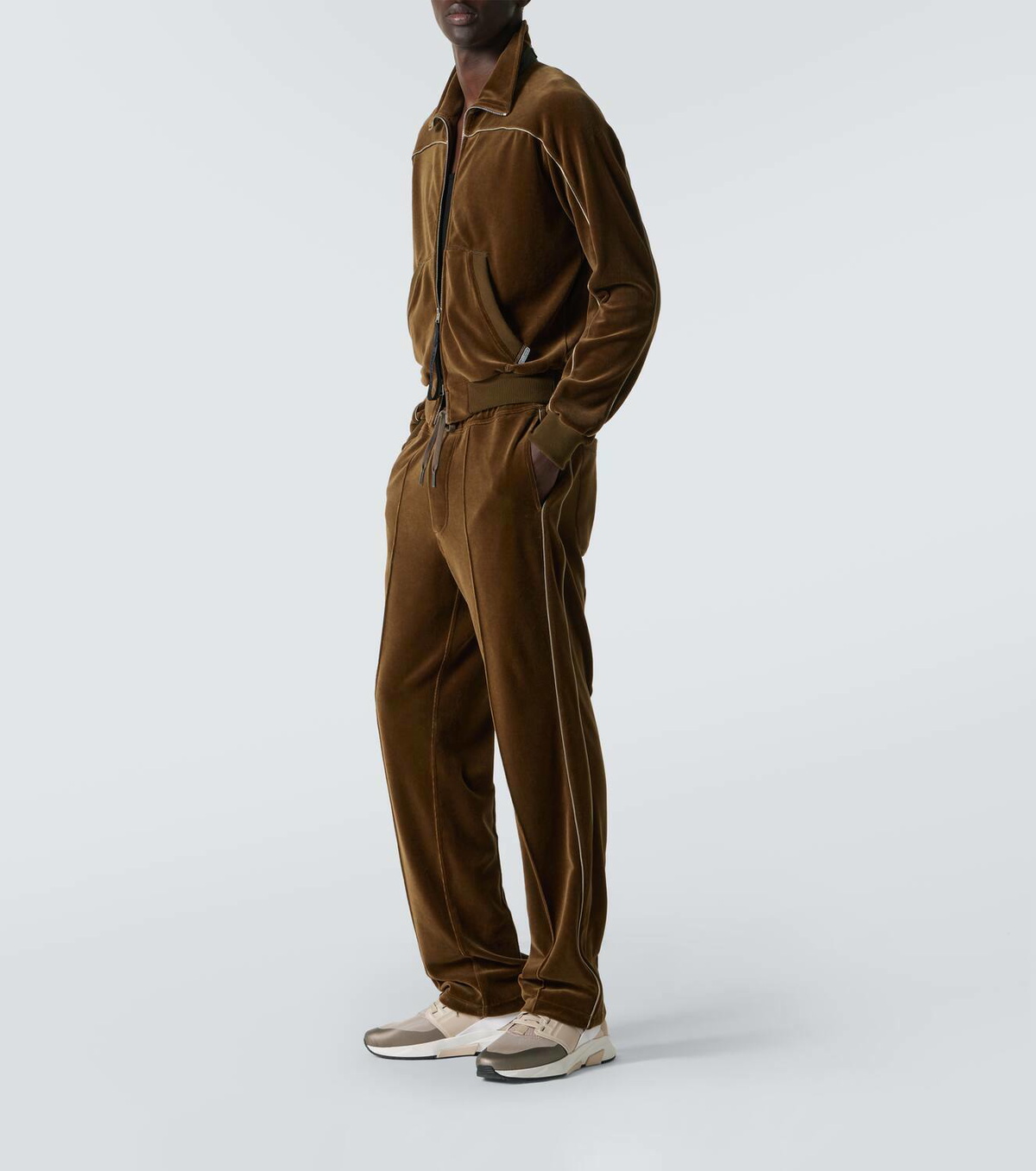 Tom Ford Cotton-blend velvet track jacket TOM FORD