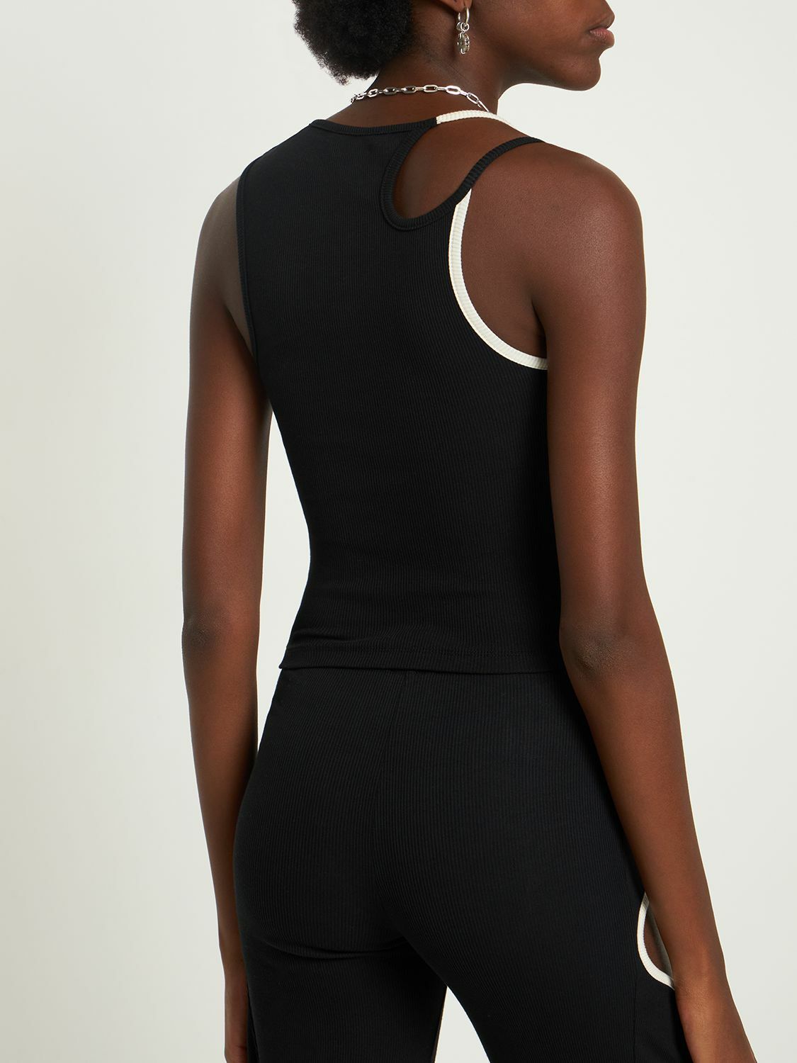 OTTOLINGER Otto Lounge Rib Stretch Cotton Tank Top Ottolinger