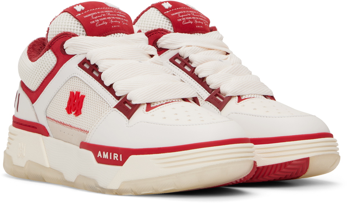 AMIRI Red & White MA-1 Sneakers Amiri