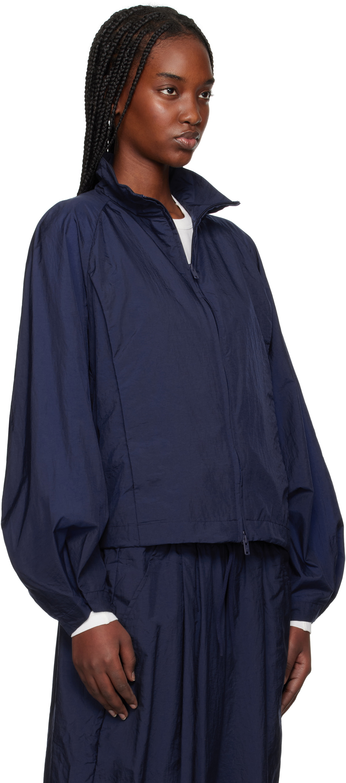 Y-3 Blue Nylon Jacket Y-3
