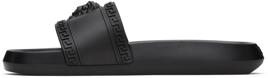 Versace Black Palazzo Slides Versace